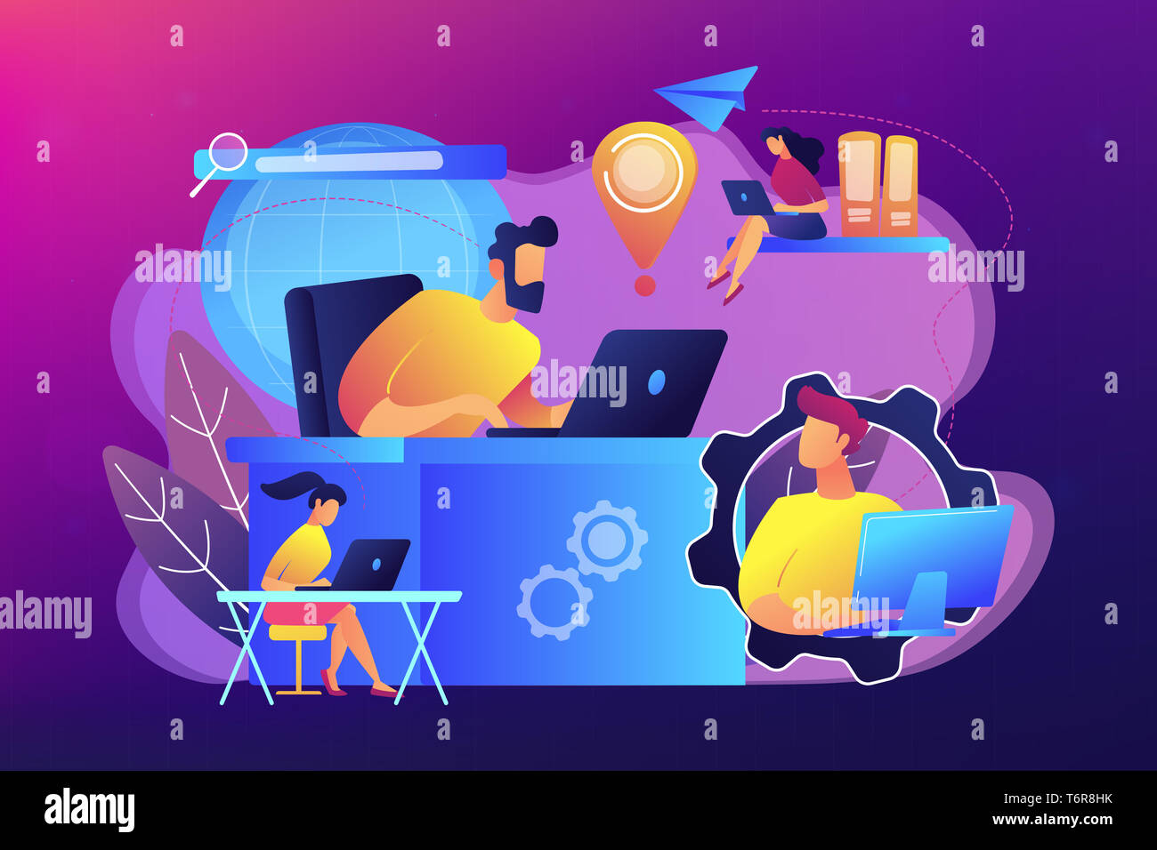 Global network connection concept vector illustration Stock Photo - Alamy