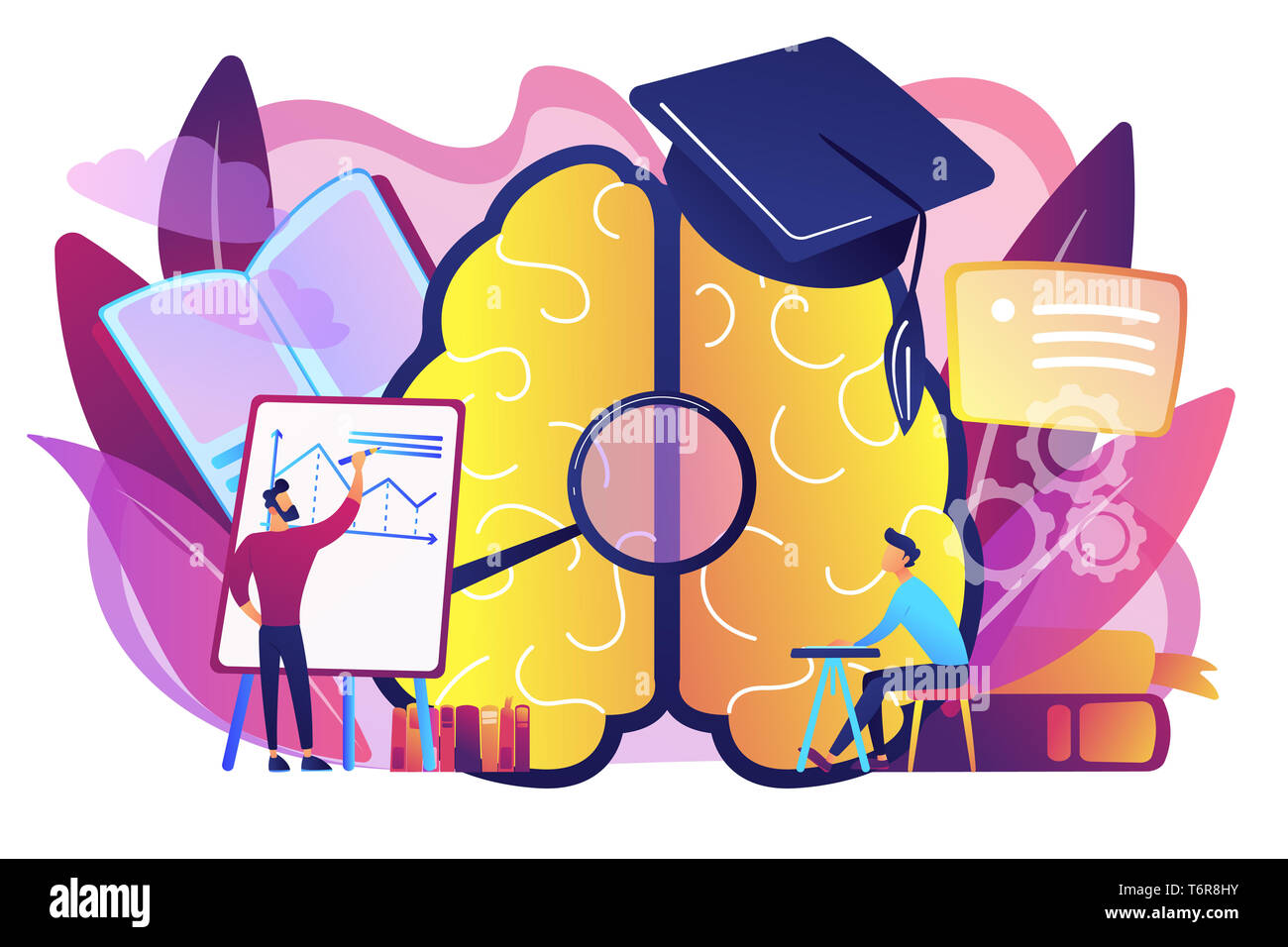 Learning process icon Cut Out Stock Images & Pictures - Alamy