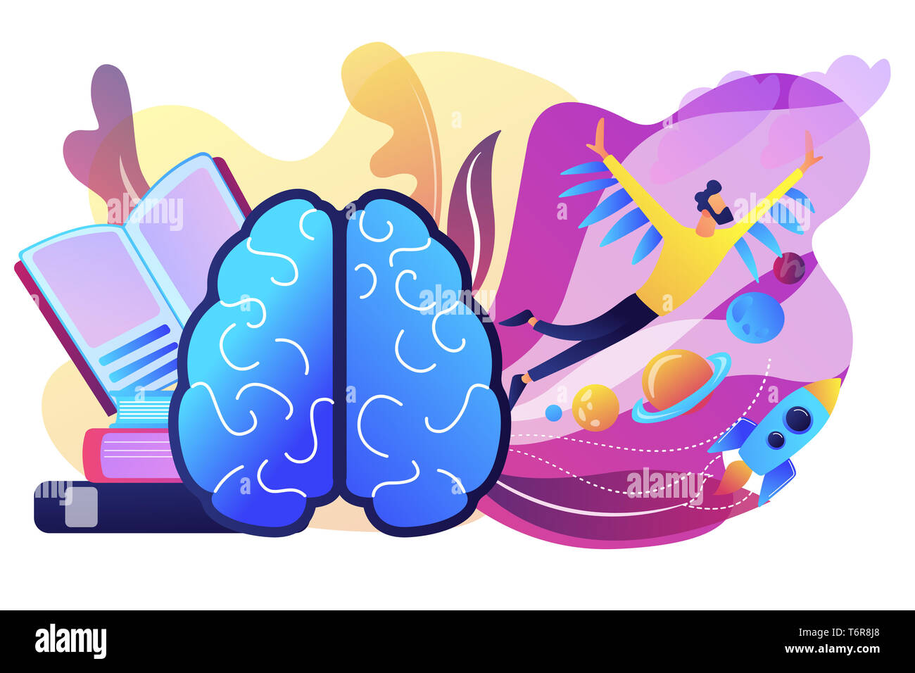 Imagination concept vector illustration Stock Photo - Alamy
