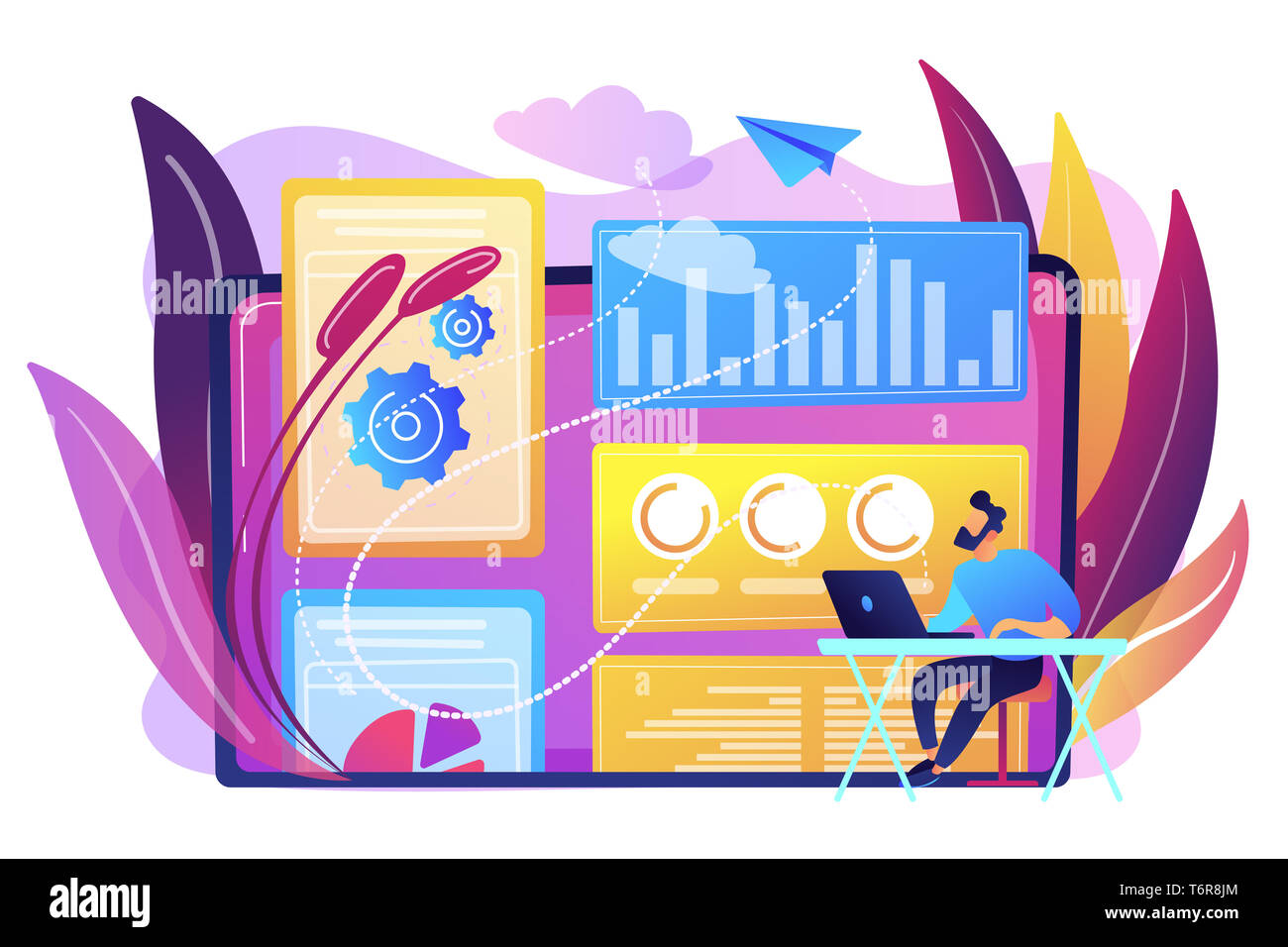 Attribution modeling concept vector illustration Stock Photo - Alamy