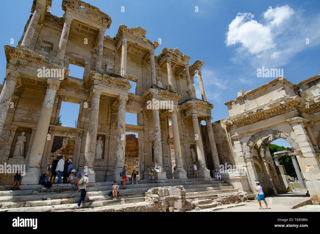 Ephesus, the ruined ancient Greek city of Efes, near the Turkish town ...