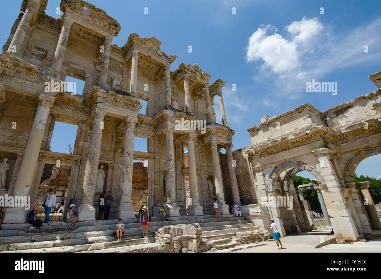 Ephesus, the ruined ancient Greek city of Efes, near the Turkish town ...