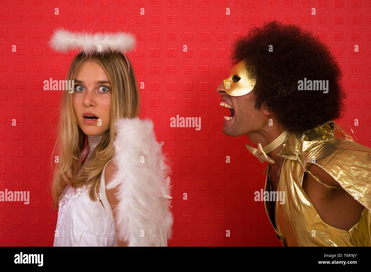 Angel devil costume hi-res stock photography and images - Alamy