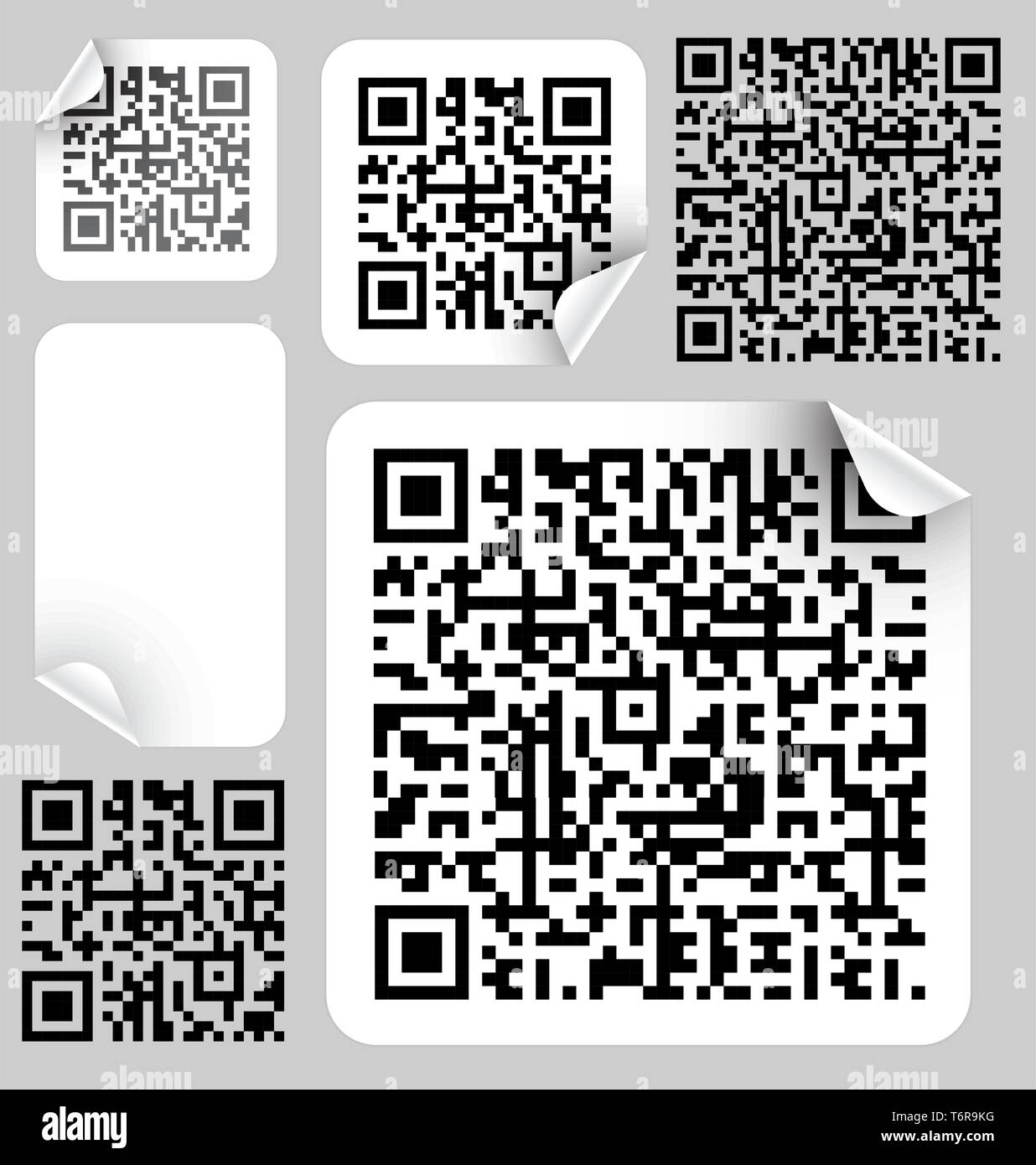 Set of labels with qr codes (modern bar codes Stock Vector Image & Art ... Set of labels with qr codes (modern bar codes Stock Vector Image & Art ...