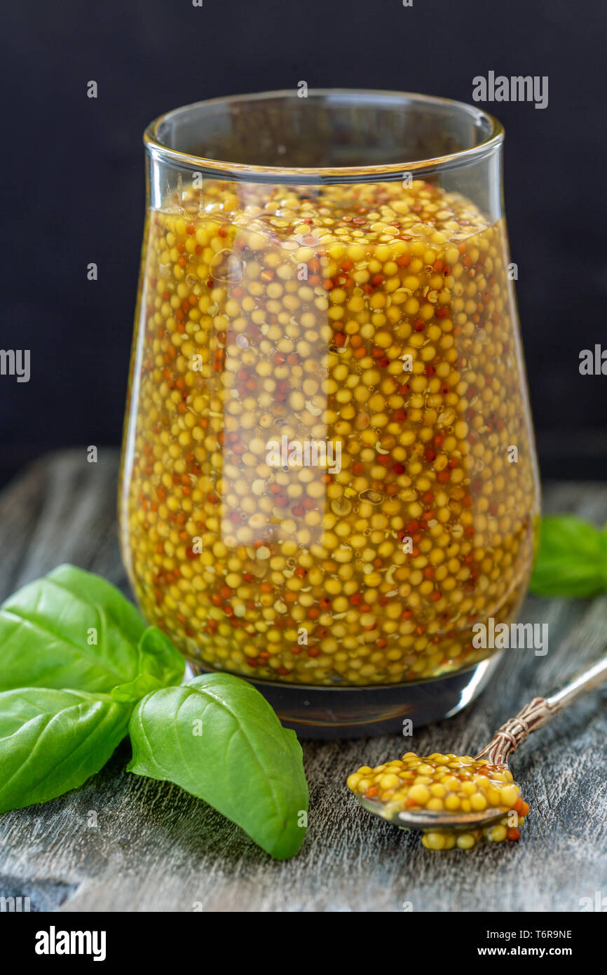 Mustard seeds in glass hi-res stock photography and images - Alamy