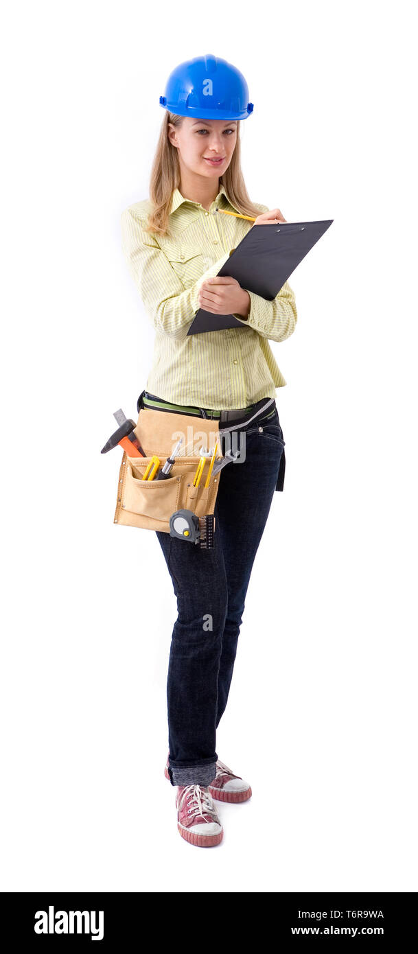 Female construction engineer taking notes hi-res stock photography and ...
