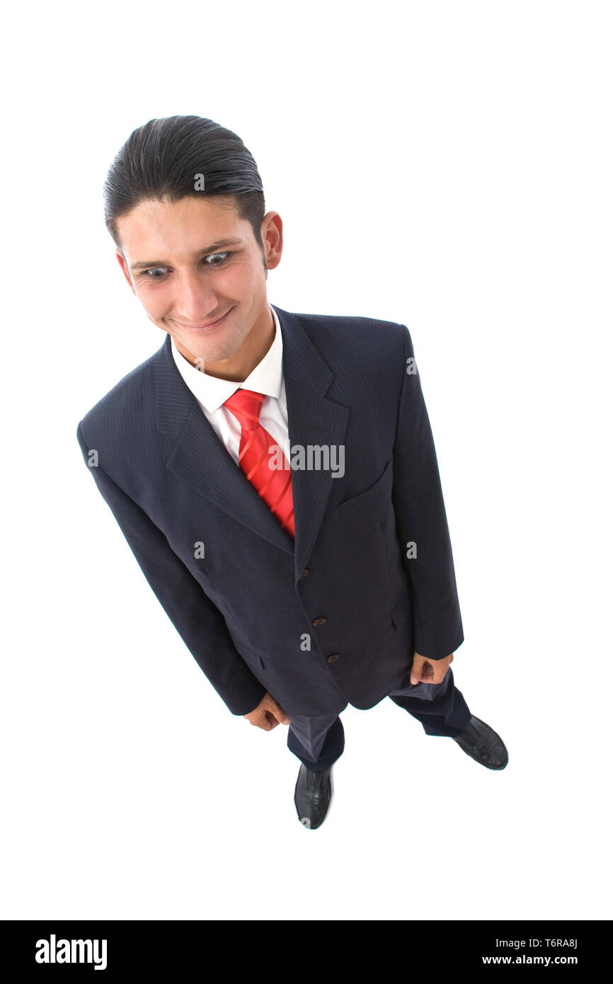 Evil businessman planning some bad things to do Stock Photo - Alamy