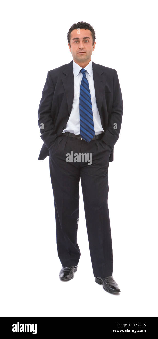 confident and handsome businessman portrait on white background Stock ...