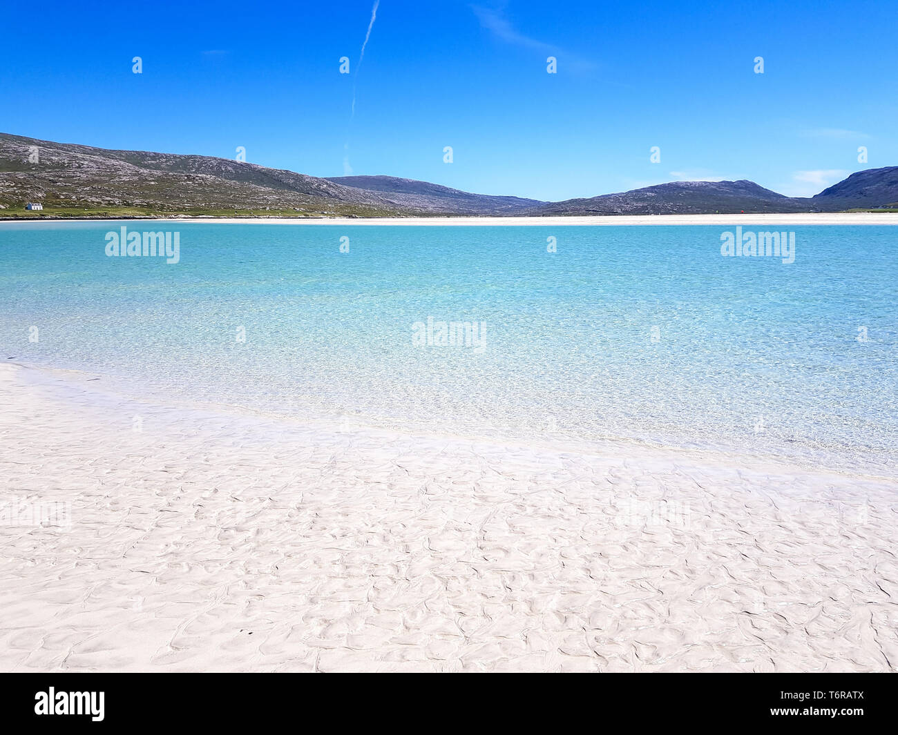 Beach with rippled sand effect Stock Photo - Alamy