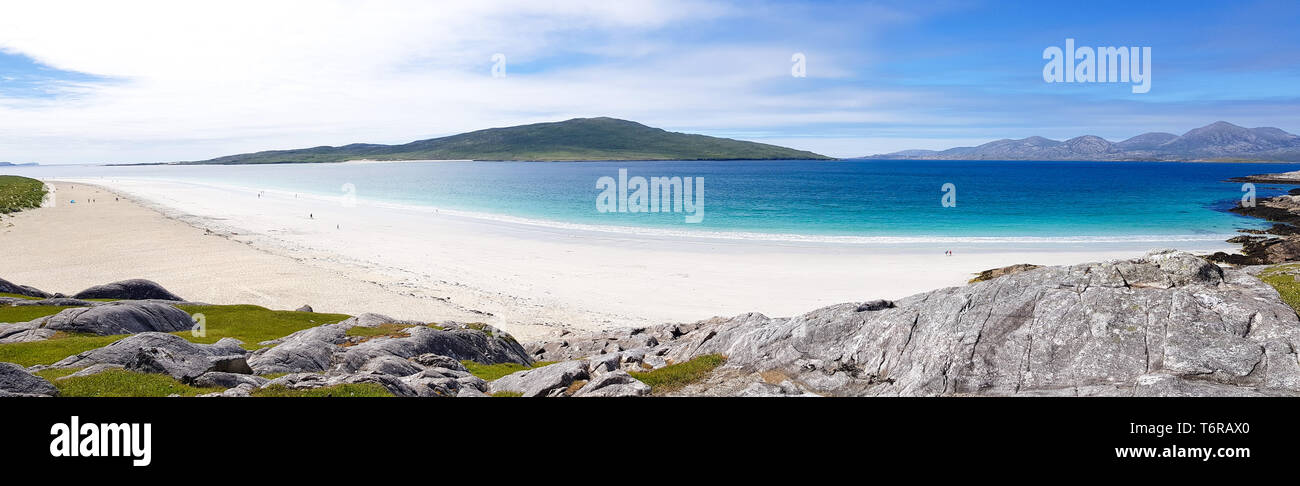 Panoramic view of Isle of Harris Stock Photo - Alamy