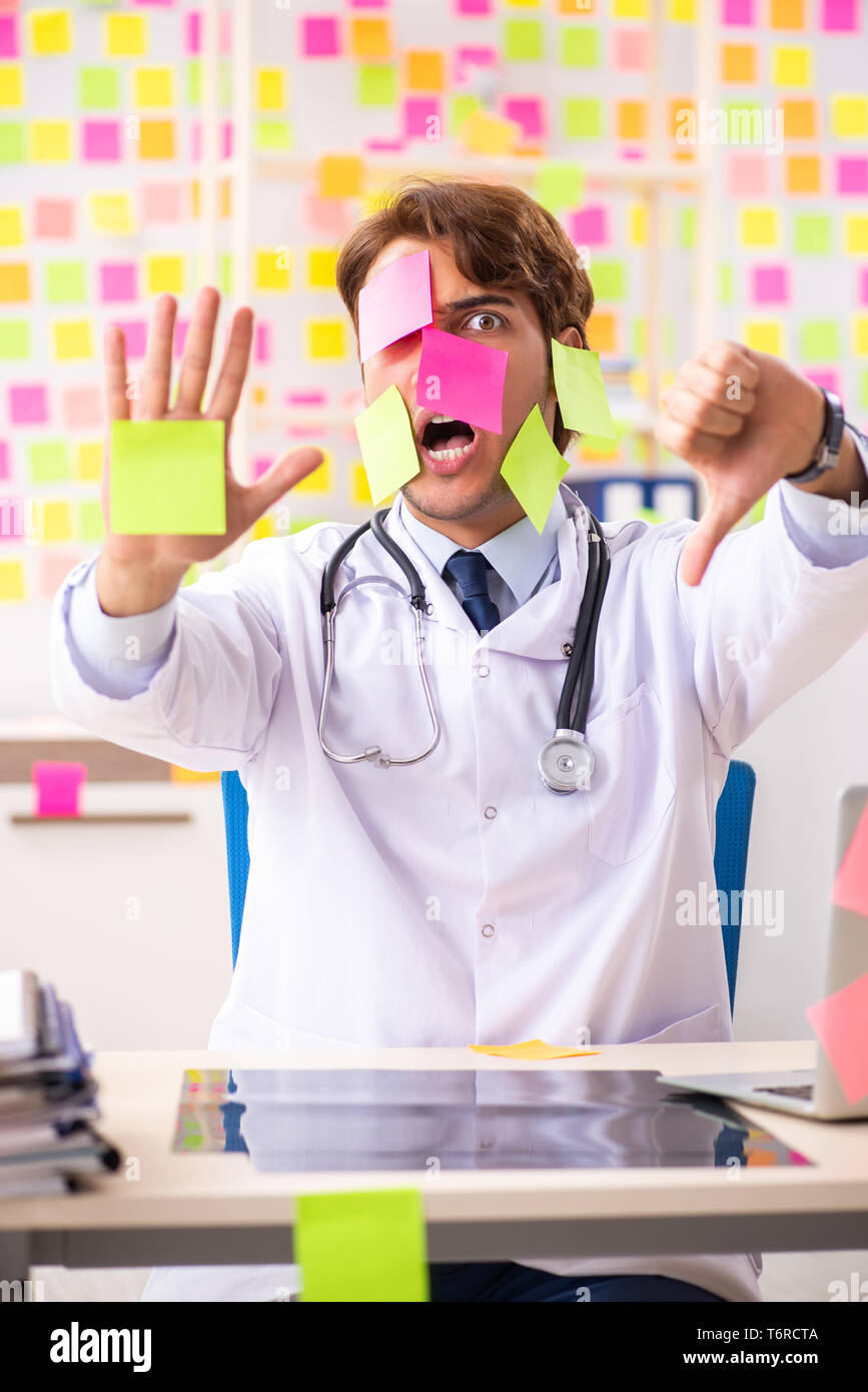 Angry male doctor computer hi-res stock photography and images - Alamy