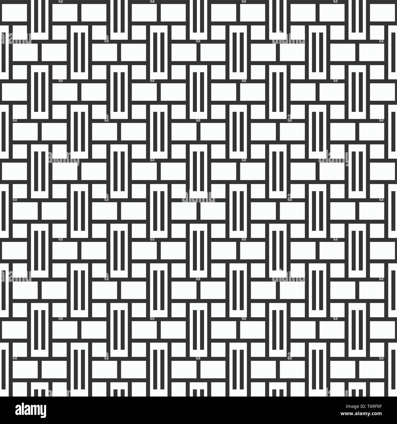 Vector seamless pattern of rectangular stripes. Modern stylish texture ...