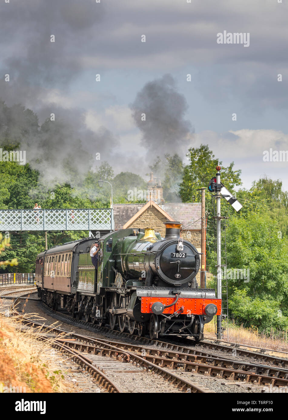Front side view steam train hi-res stock photography and images - Alamy