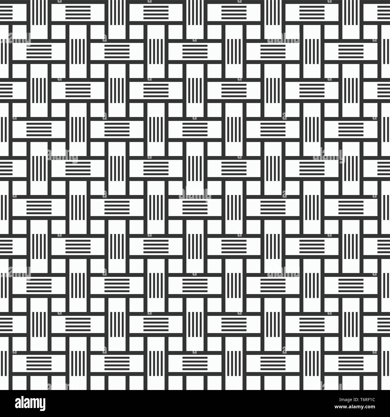 Vector seamless pattern of rectangular stripes. Modern stylish texture ...