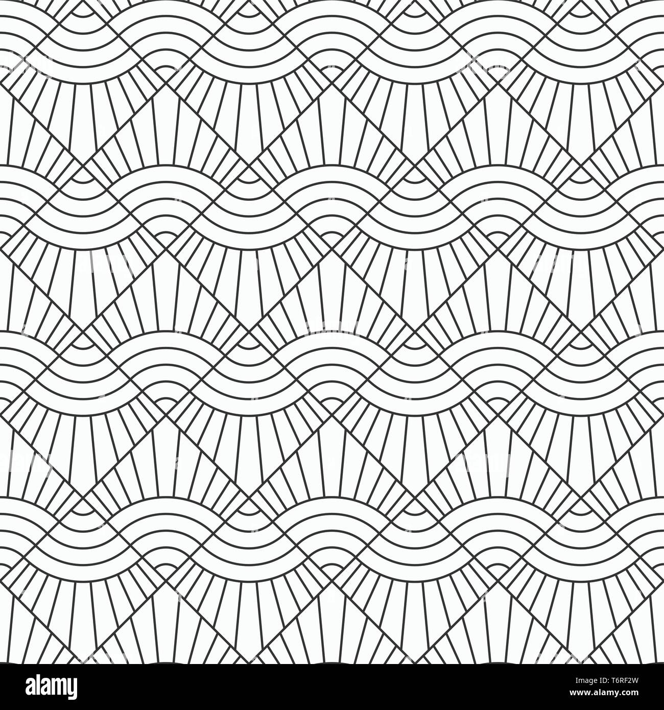 Abstract seamless pattern. Modern stylish linear texture. Repeating ...