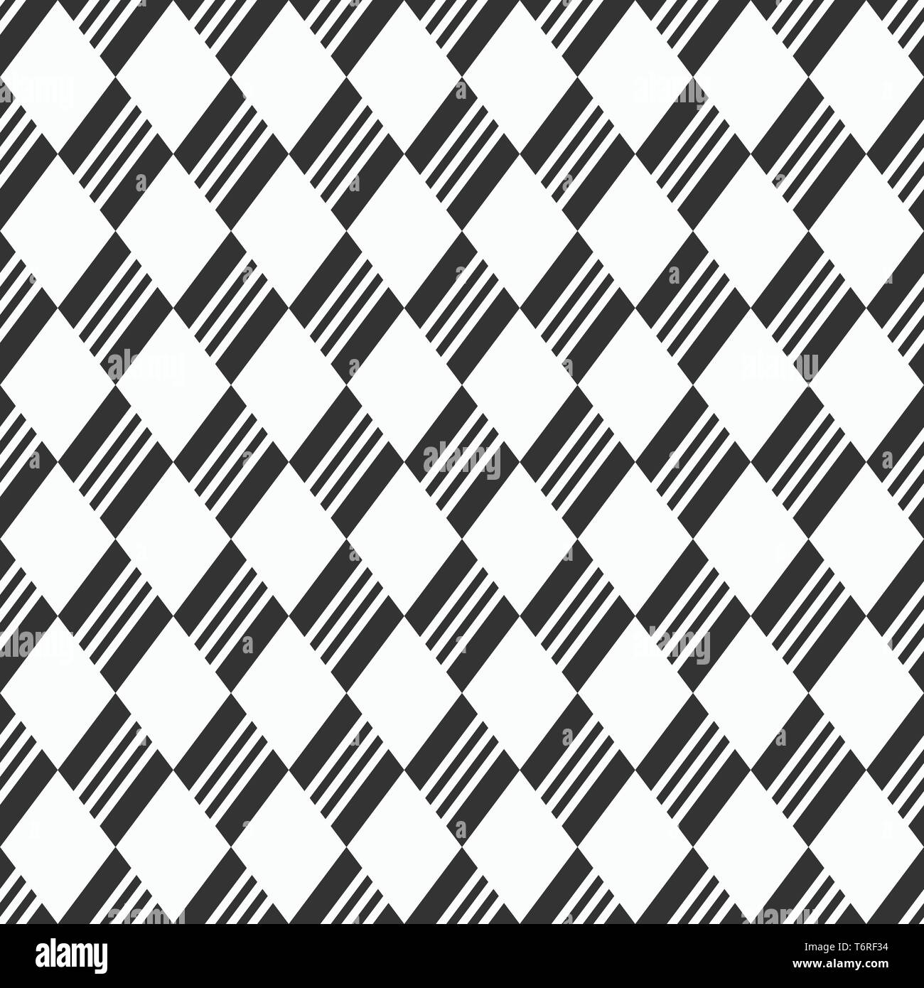 Abstract seamless pattern of striped rhombuses. Modern stylish texture ...