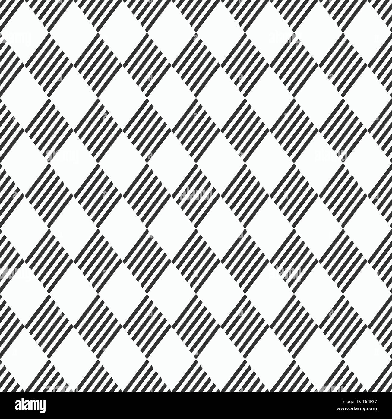 Abstract seamless pattern of striped rhombuses. Modern stylish texture ...