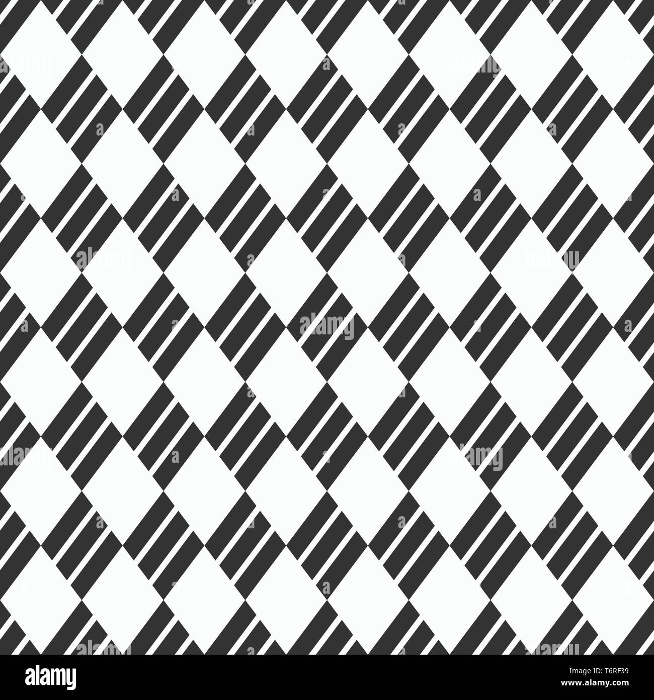 Abstract seamless pattern of striped rhombuses. Modern stylish texture ...