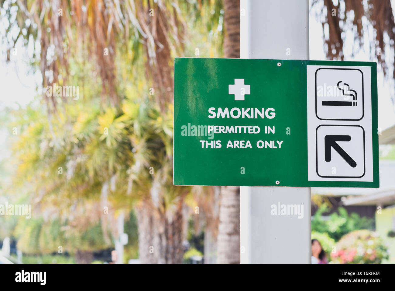Designated area sign hi-res stock photography and images - Alamy