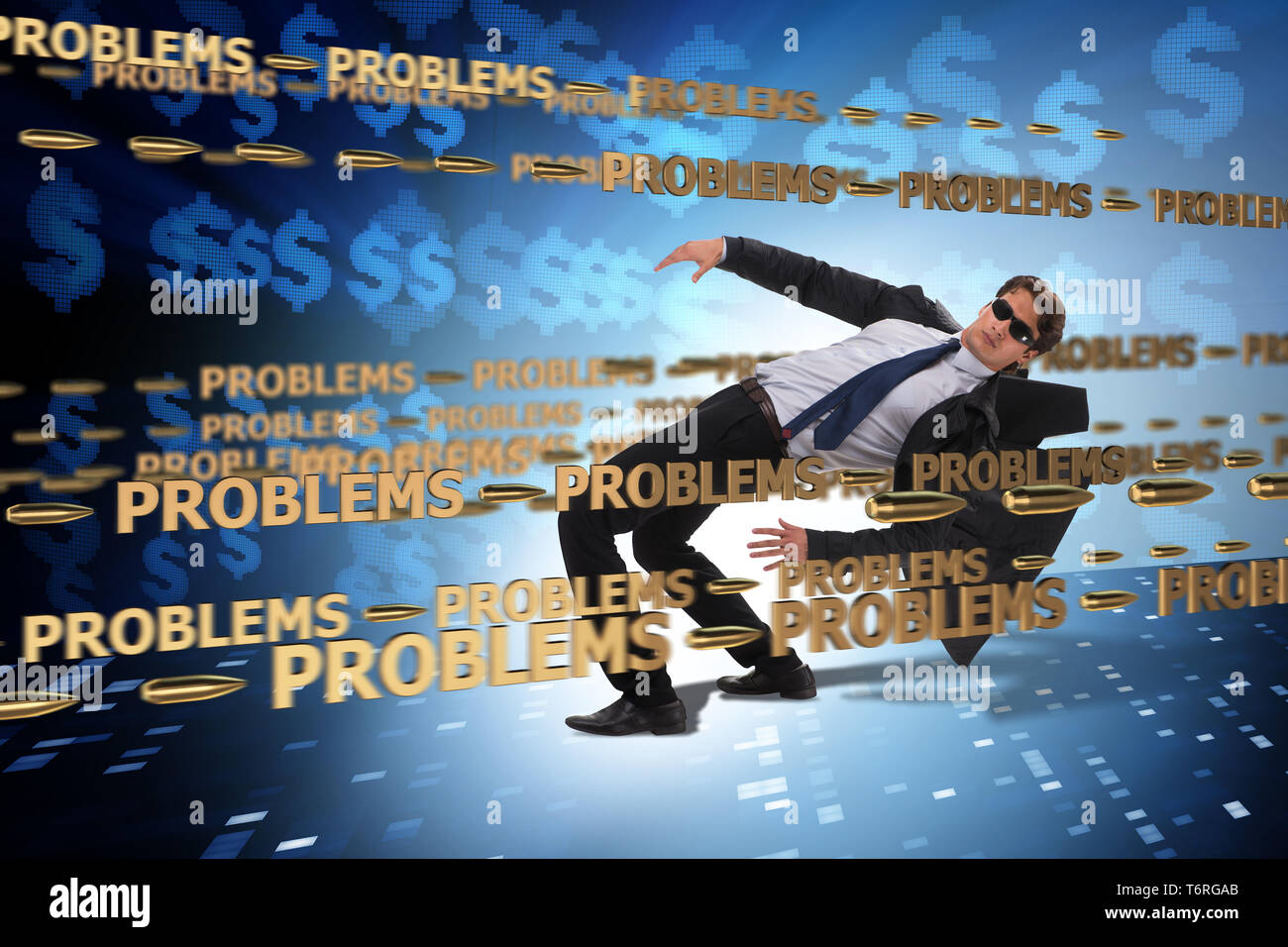 Business problem and challenge concept with businessman Stock Photo - Alamy