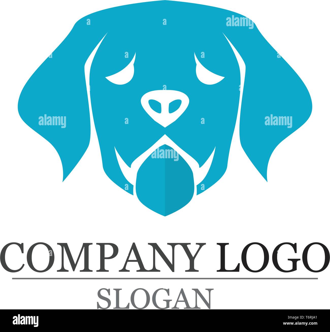 dog head symbols logo and template vector icons app Stock Vector Image ...