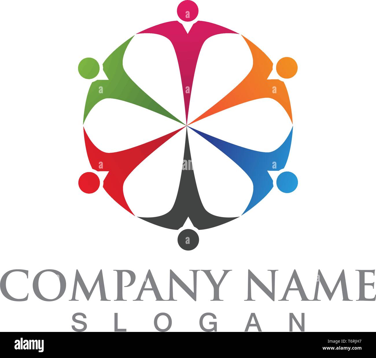 Community people care logo and symbols template Stock Vector Image ...