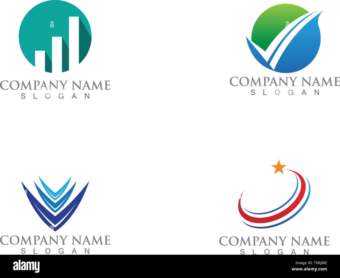 finance logo and symbols vector concept illustration Stock Vector Image ...