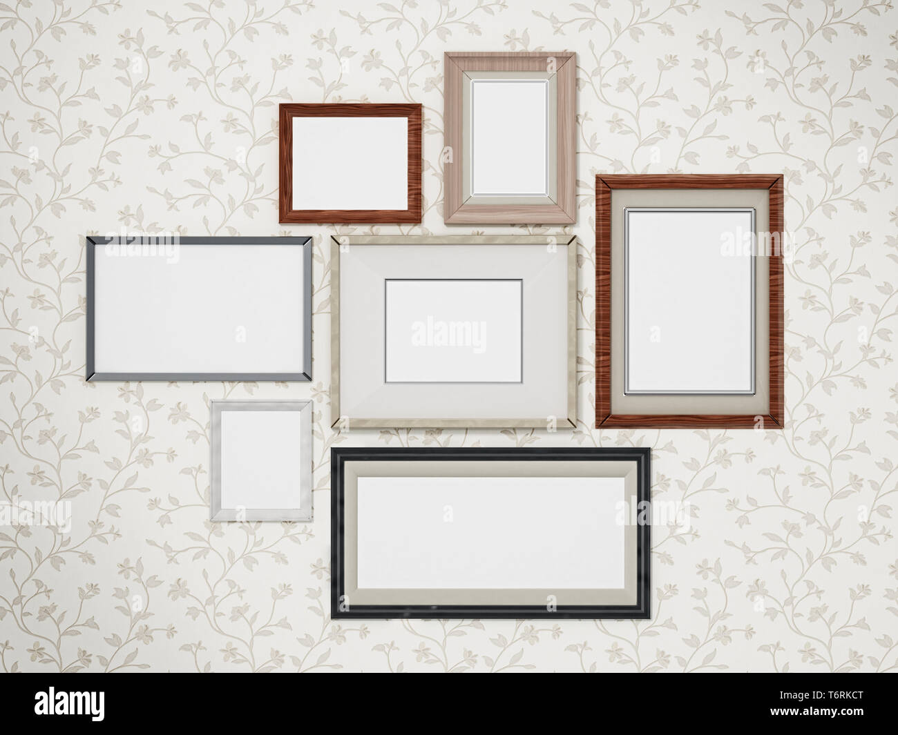 Empty picture frames wall hi-res stock photography and images - Alamy