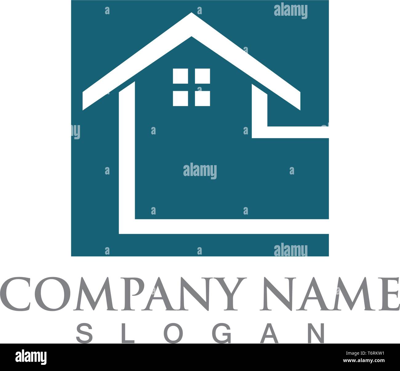 Simple House Home Real Estate Logo Stock Vector Image & Art - Alamy