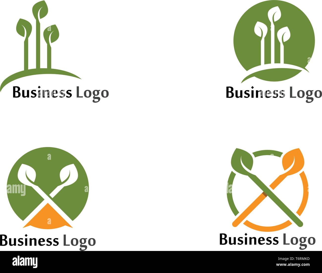 Tree Leaf logo Vector icon Illustration design template Stock Vector ...