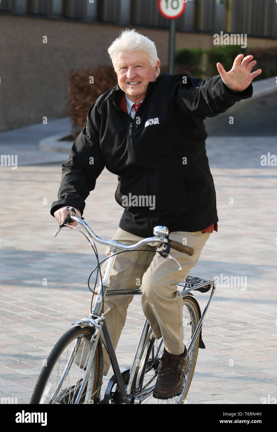 Stanley Johnson outside ITV Studios Featuring: Stanley Johnson Where ...
