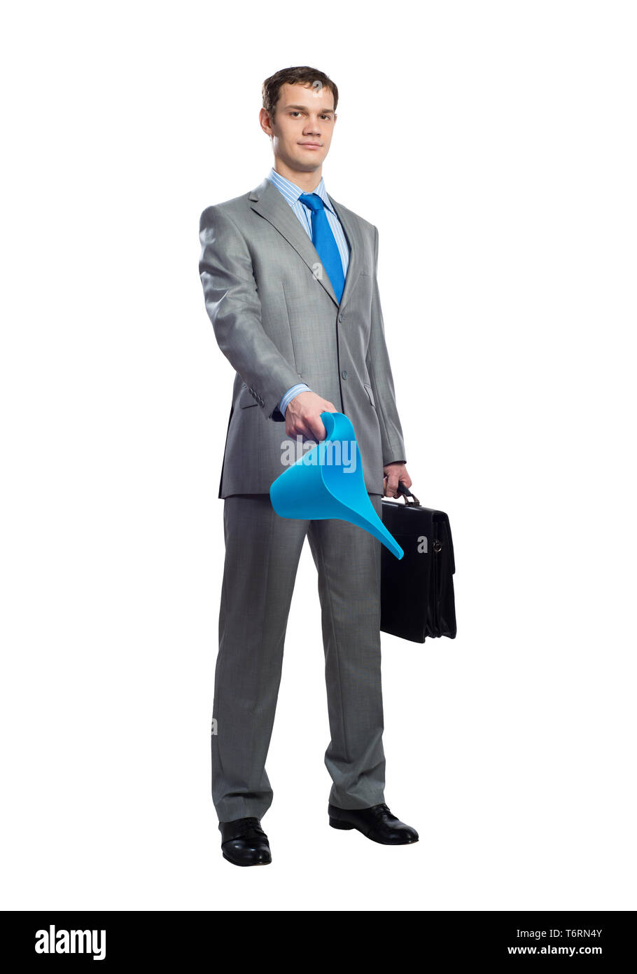 Grey background handsome businessman Cut Out Stock Images & Pictures ...