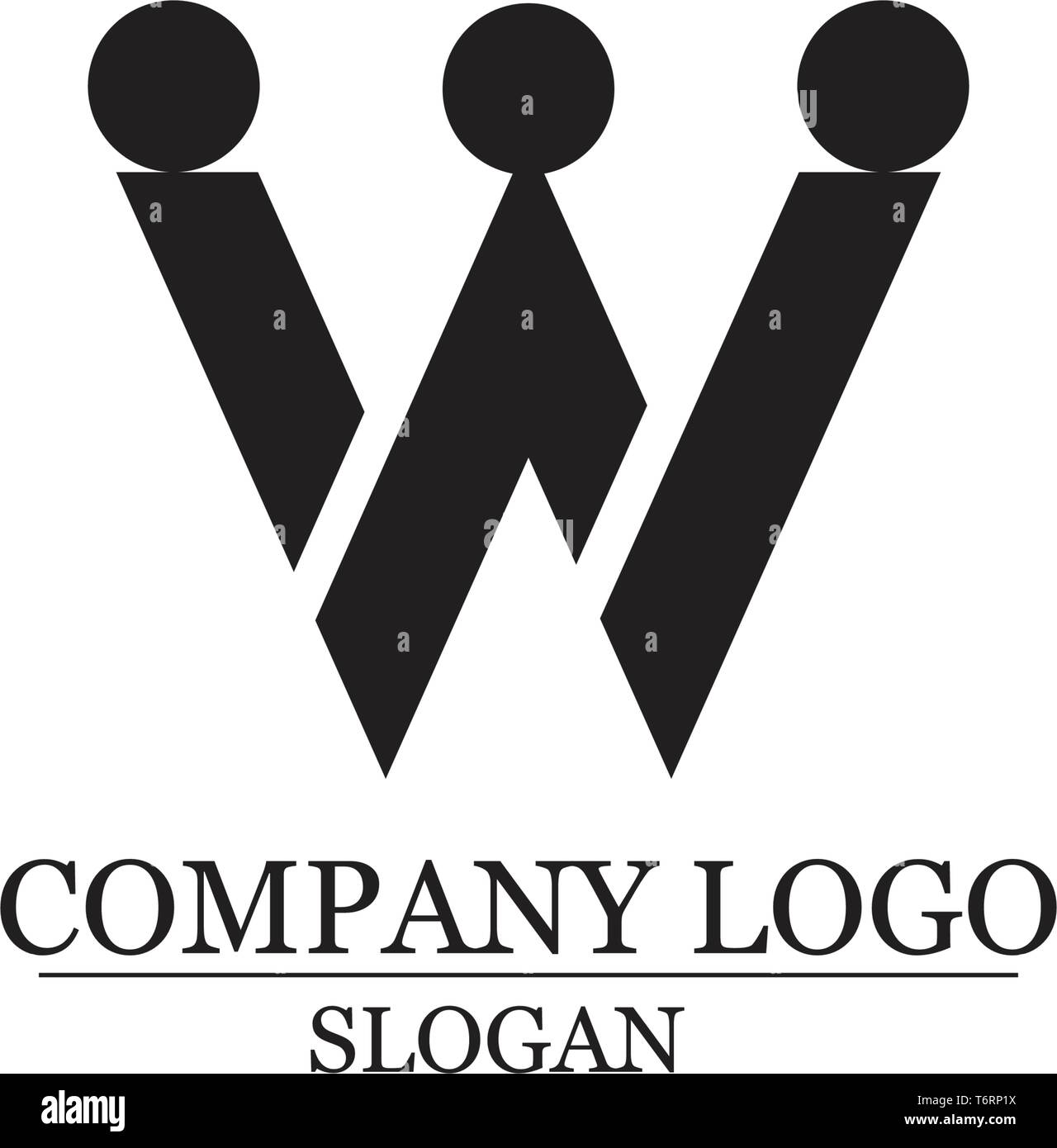 W logo and symbol vector business Stock Vector Image & Art - Alamy