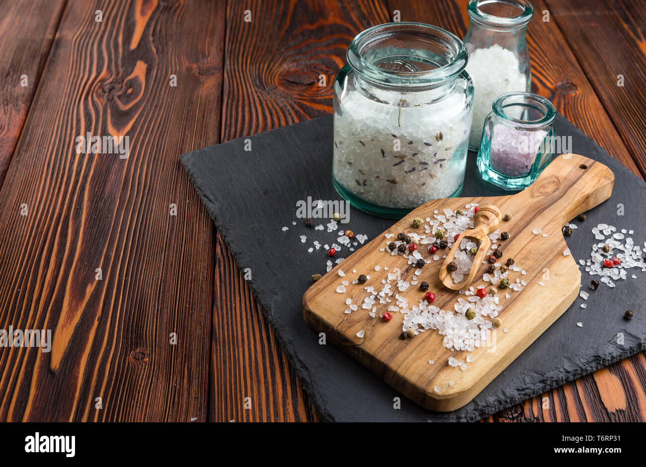 Different types of salt Stock Photo - Alamy