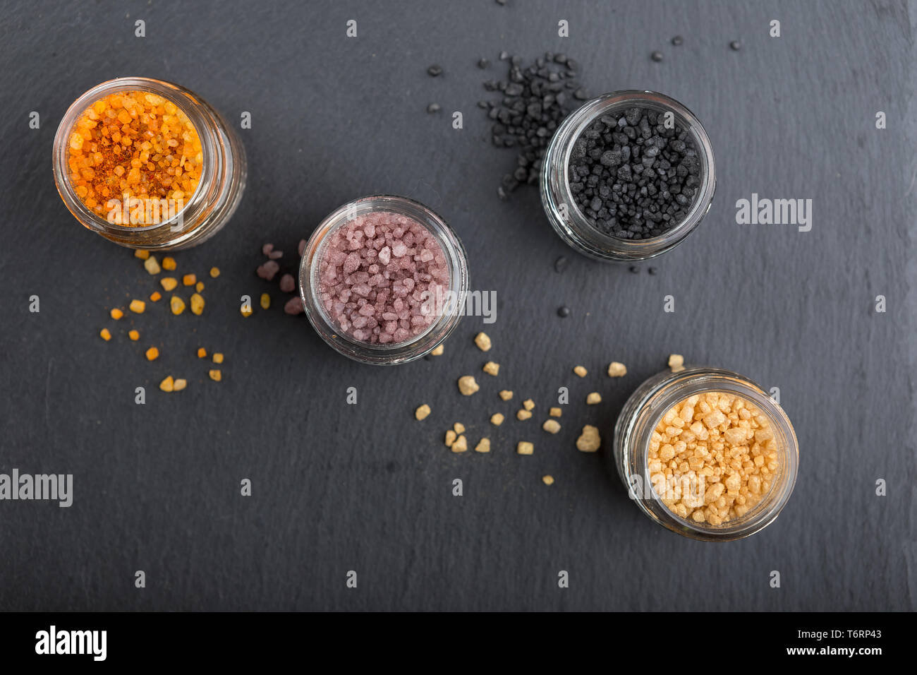 Different types of salt Stock Photo - Alamy