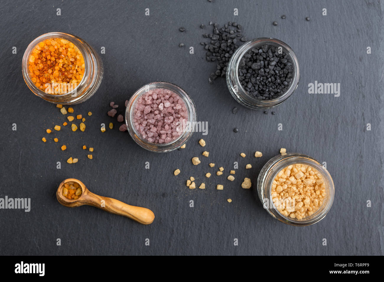 Different types of salt Stock Photo - Alamy