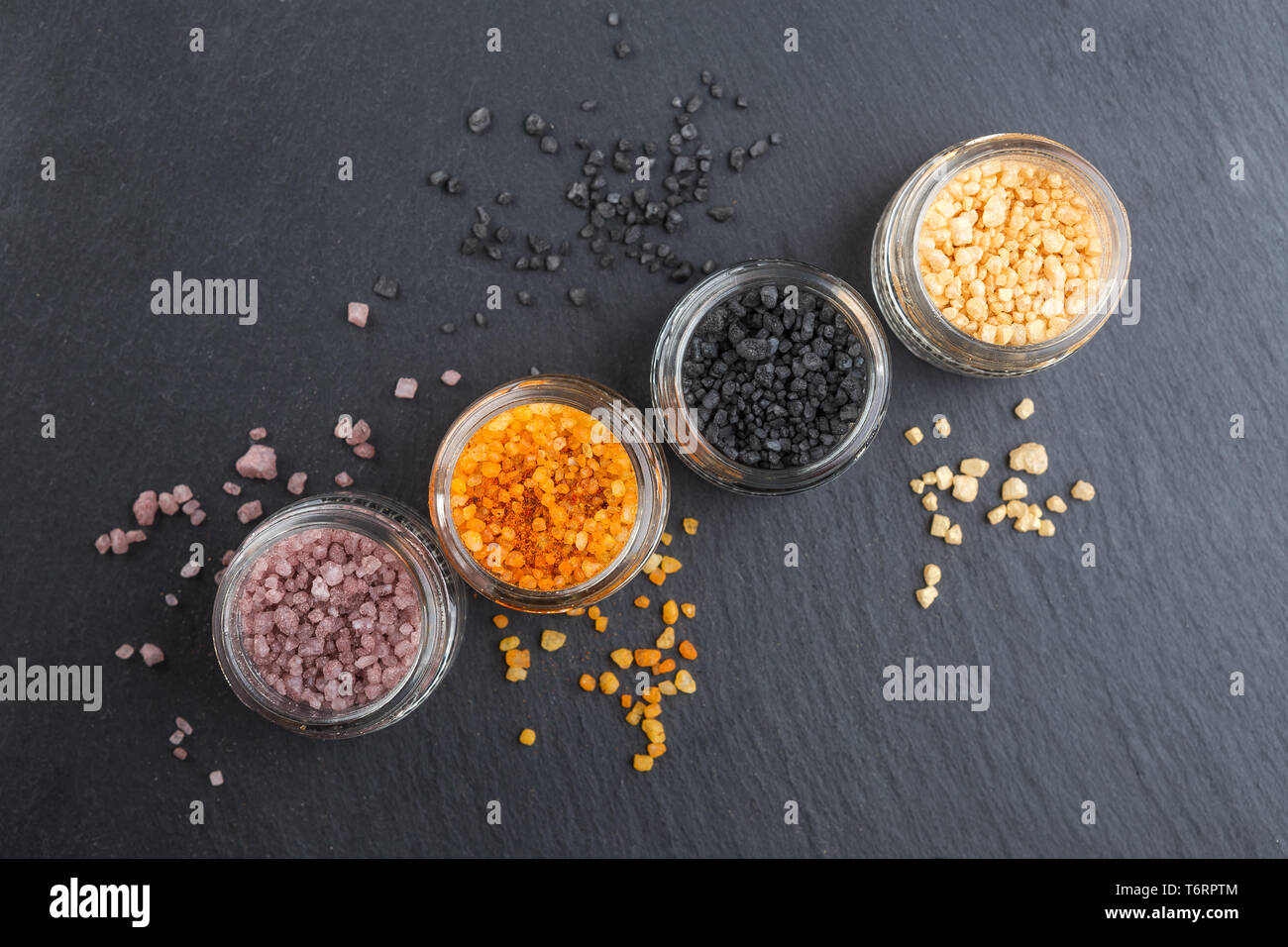 Different types of salt Stock Photo - Alamy