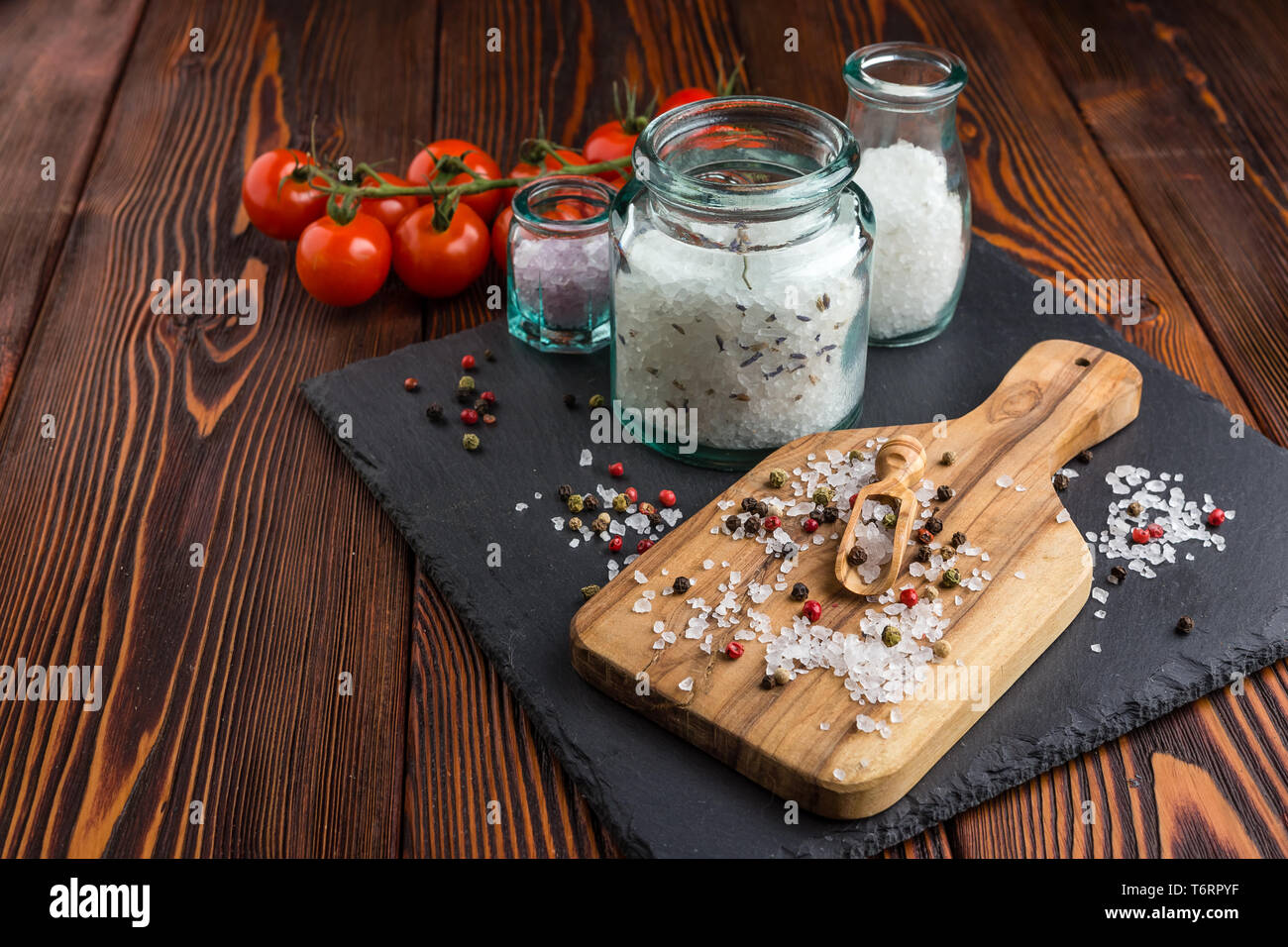Different types of salt Stock Photo - Alamy