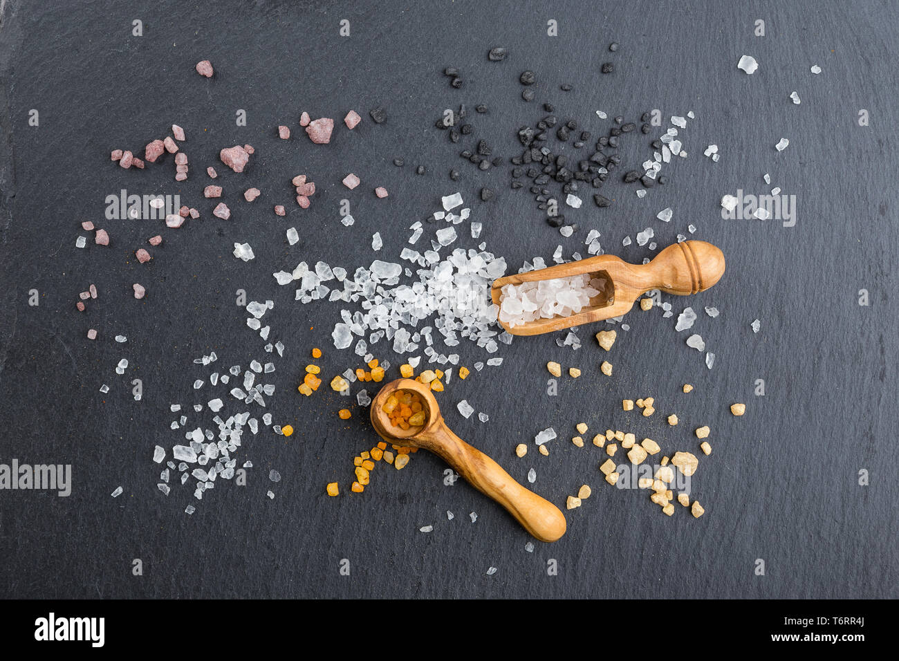 Different types of salt Stock Photo - Alamy