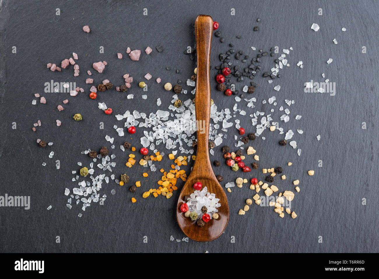 Different types of salt Stock Photo - Alamy