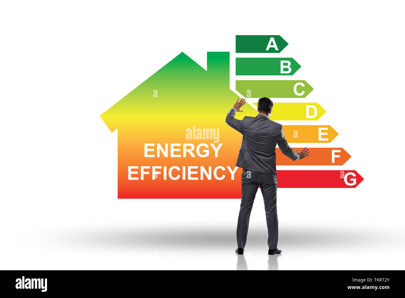 Sustainable energy efficient building efficiency concept Cut Out Stock ...