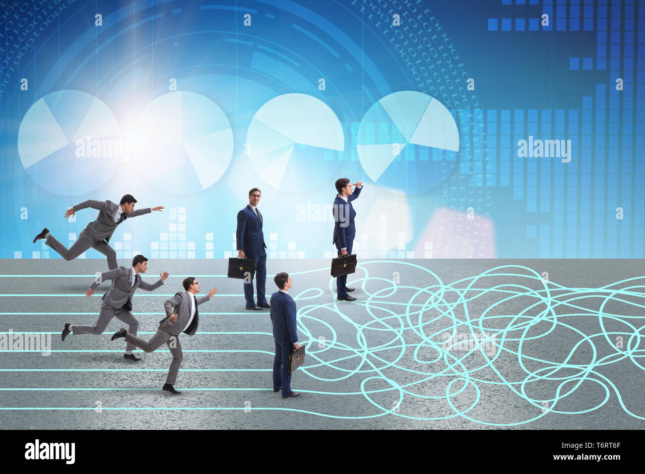 Business concept of uncertainty and confusion Stock Photo - Alamy