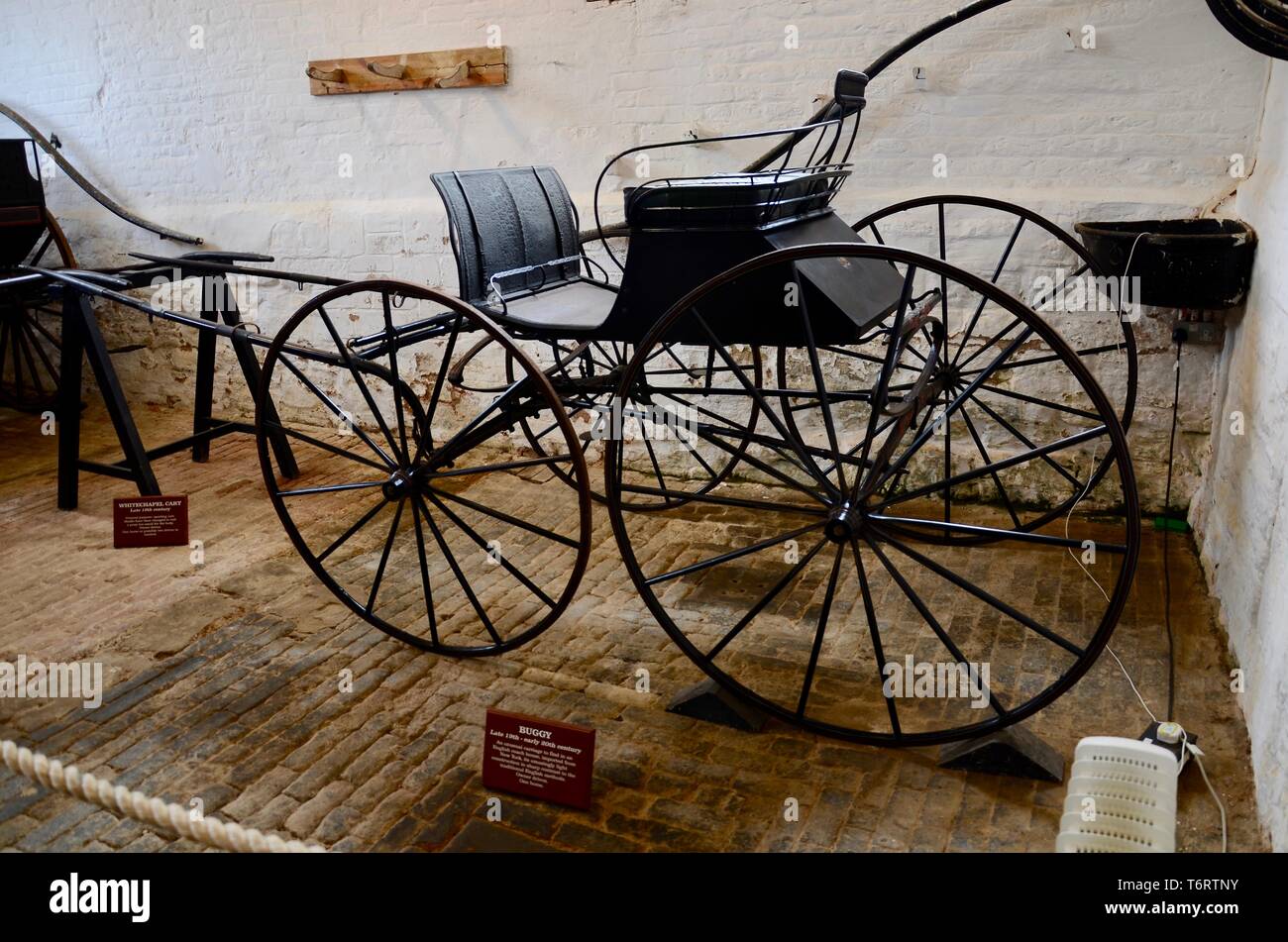 Late 18 century, early 19th century American buggy on display in coach ...
