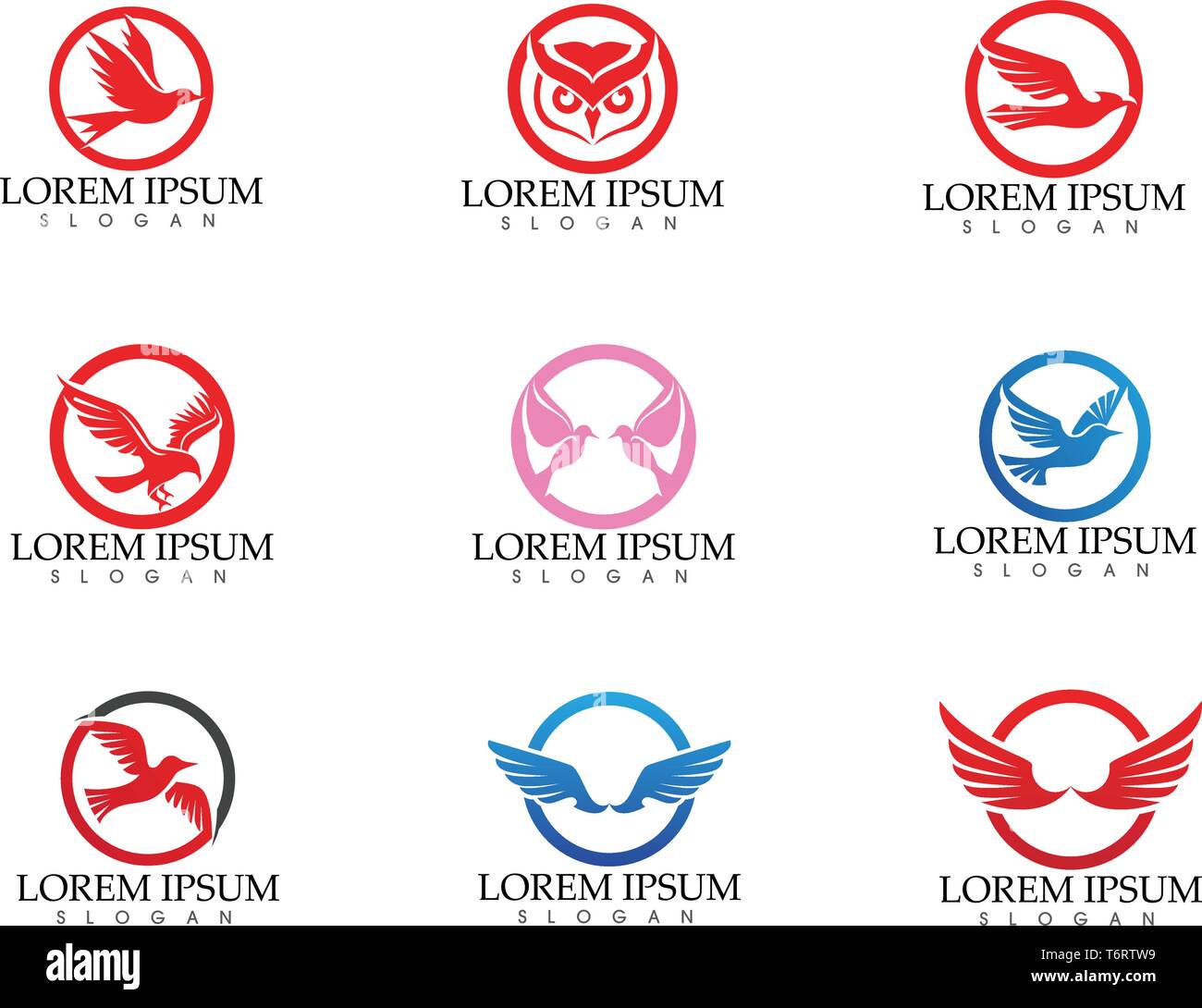 Dynamic bird Stock Vector Images - Alamy