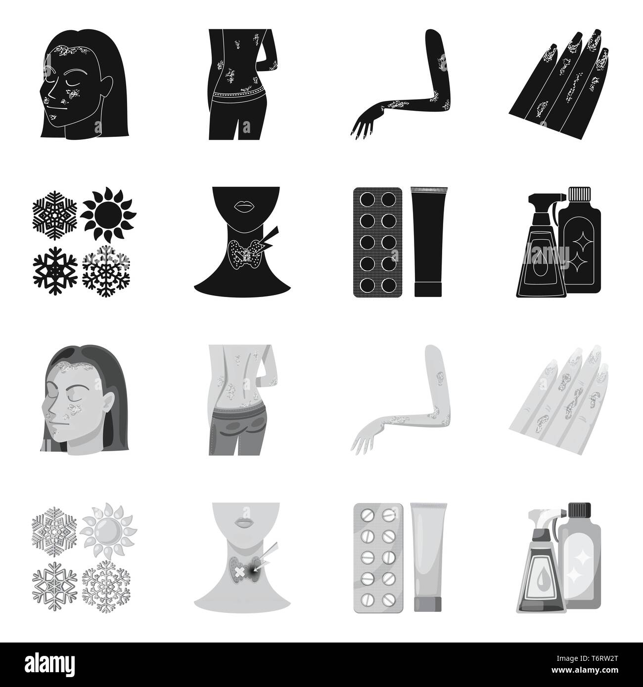 Snowfall system Stock Vector Images - Alamy