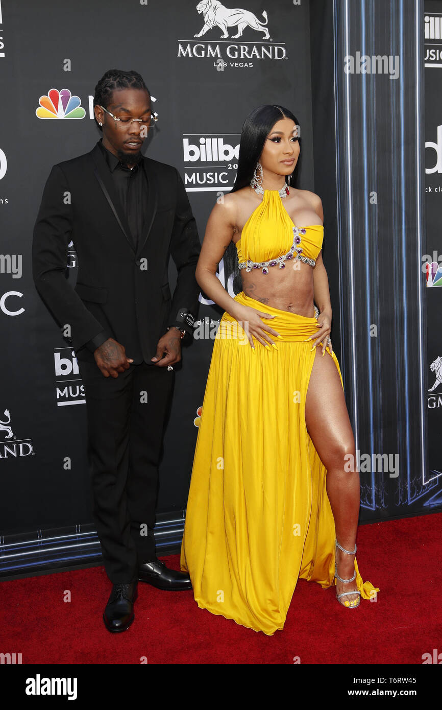 May 1, 2019 - Las Vegas, NV, USA - LAS VEGAS - MAY 1: Offset, Cardi B at the 2019 Billboard ...