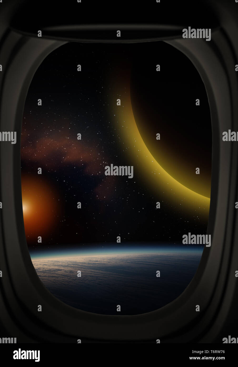 Planet earth window hi-res stock photography and images - Alamy