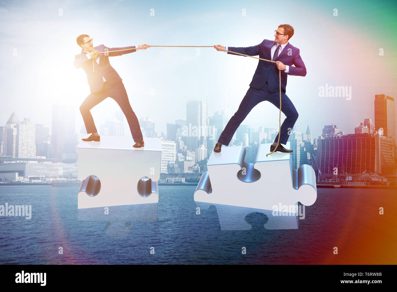 Business concept of teamwork and competition Stock Photo - Alamy