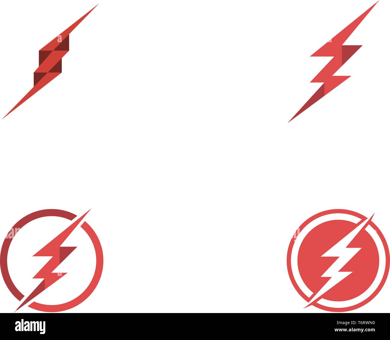 flash thunderbolt logo template Stock Vector Image & Art - Alamy