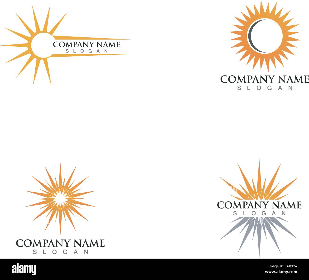 The sun over the horizon Stock Vector Images - Alamy